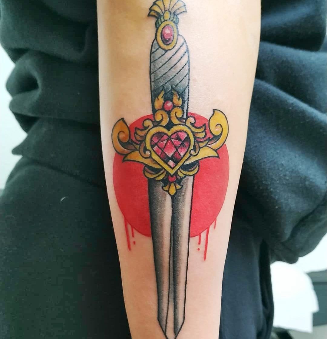 Tatuaje Old School en Madrid | Circe Tattoo