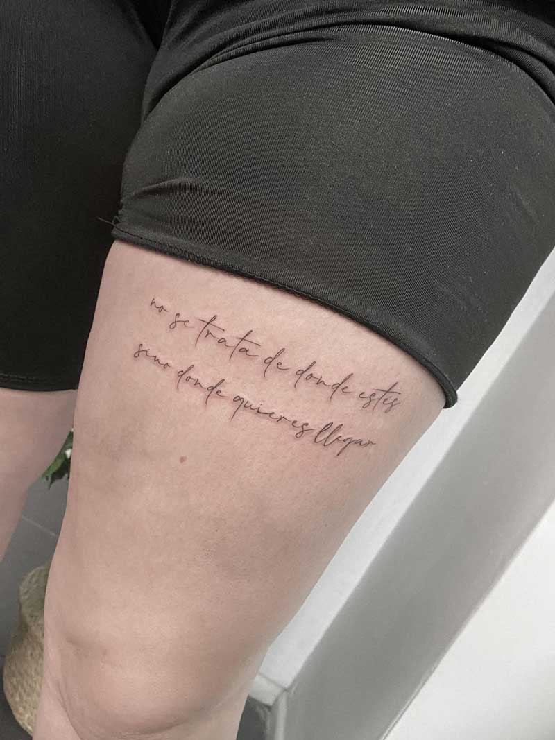 Tatuaje de lettering